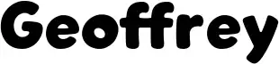 Geoffrey font by LyonsType | FontRiver