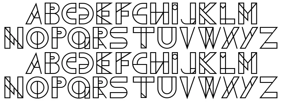 Geometrica font by Rizal Mustiko | FontRiver