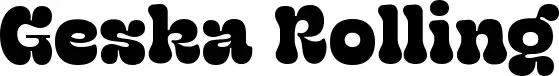 Geska Rolling font by Kulokale Studio | FontRiver