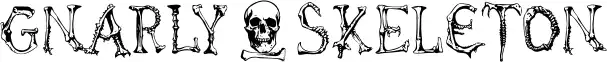 Gnarly Skeleton font by Måns Grebäck | FontRiver
