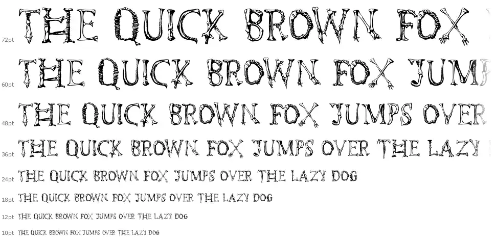 Gnarly Skeleton font by Måns Grebäck | FontRiver