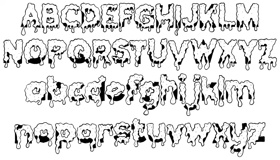 Scarica Font Gooey Drippy Sticky