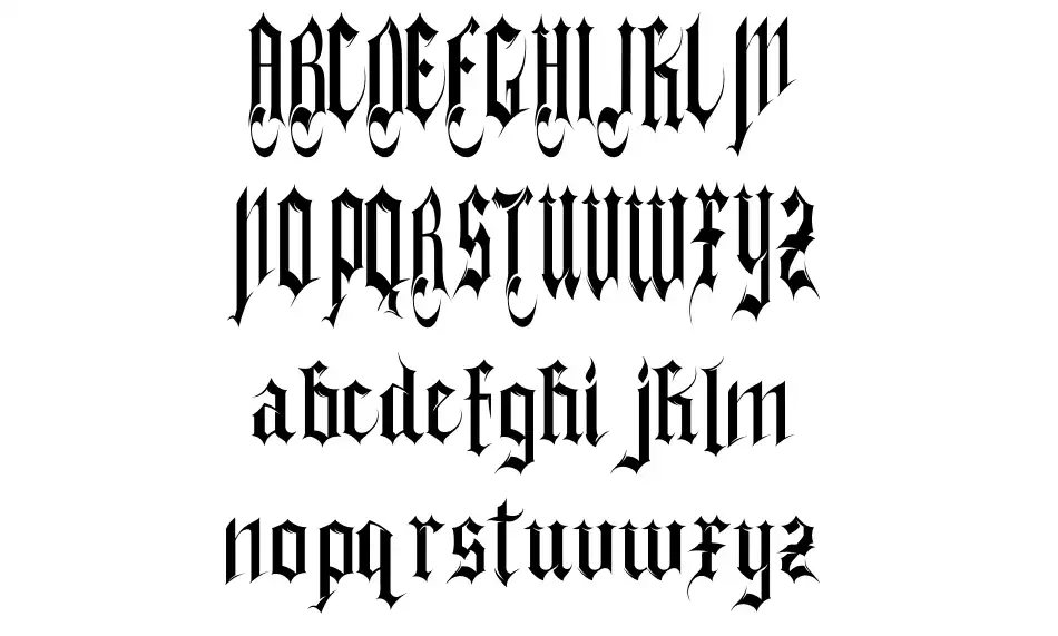 Gothic Flames Font By Jeff Bensch Fontriver