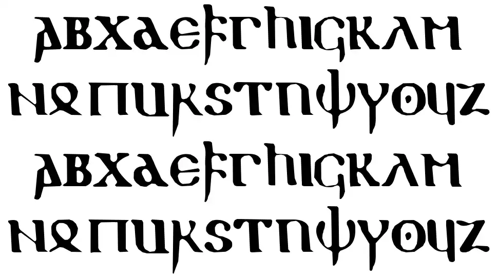 Gothic 1 font by | FontRiver