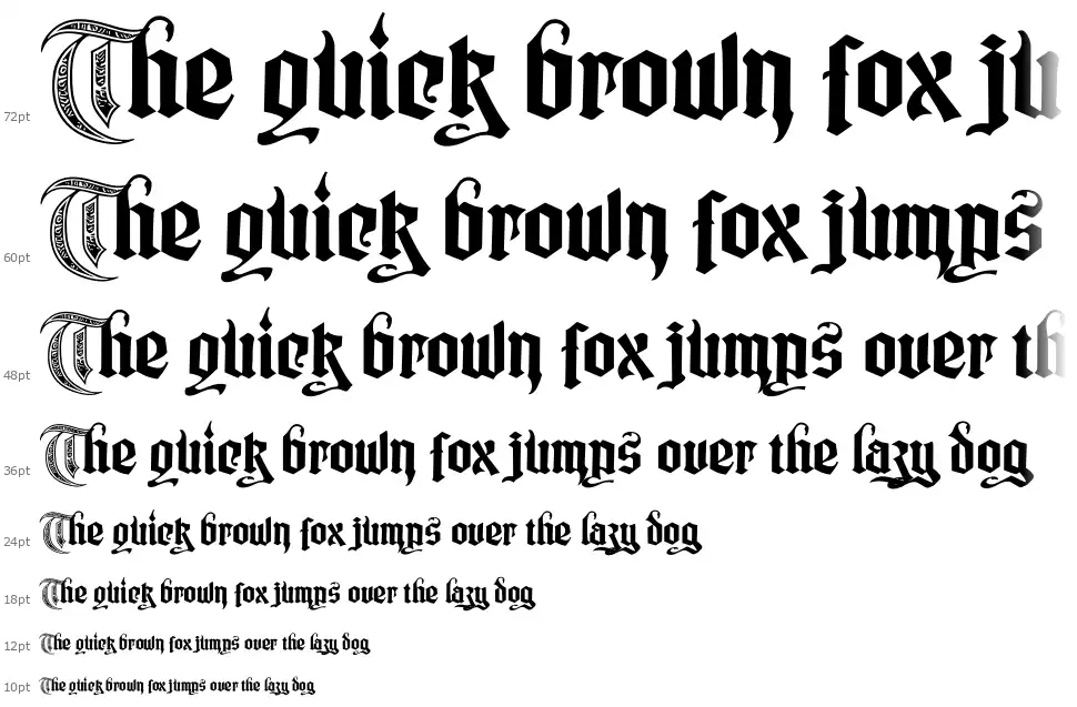 Gotika Ornament font by Måns Grebäck | FontRiver