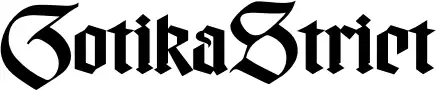 Gotika Strict font by Måns Grebäck | FontRiver