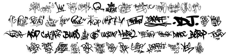 Graffiti Tags font by Woodcutter | FontRiver