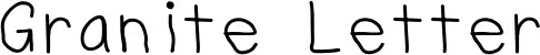 Granite Letter font by H.G. Blakeman | FontRiver