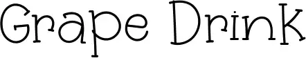 Grape Drink font by Khurasan | FontRiver