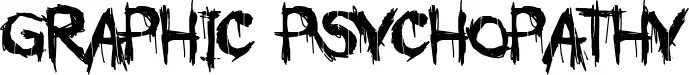 Graphic Psychopathy font by Woodcutter | FontRiver