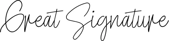 Great Signature font by share font | FontRiver