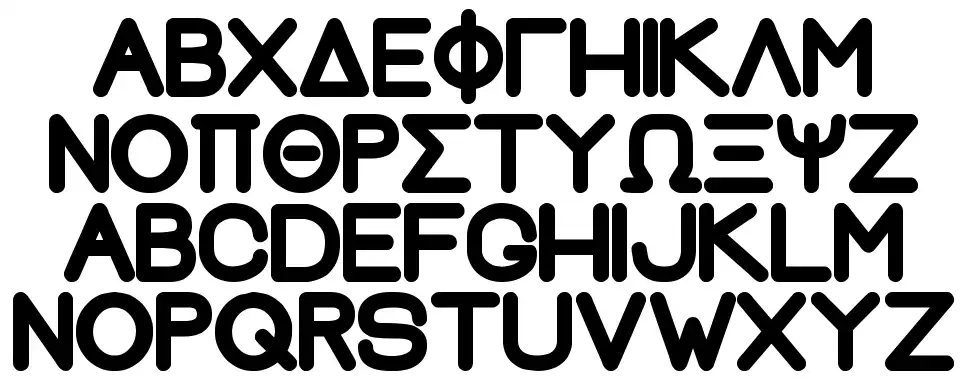 Greek House Fat font by Sebastian | FontRiver
