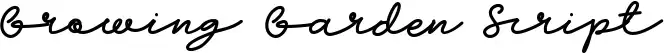 Growing Garden Script font by Helotype - FontRiver