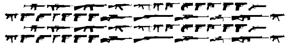 Guns font by Ding Bang | FontRiver