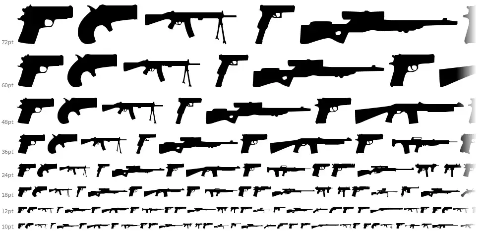Guns font by Ding Bang | FontRiver