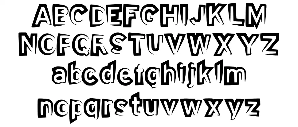 Half Half font by Leonard Posavec | FontRiver