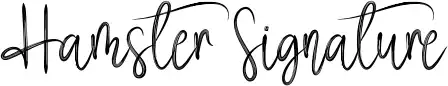 Hamster Signature font by scratchones | FontRiver