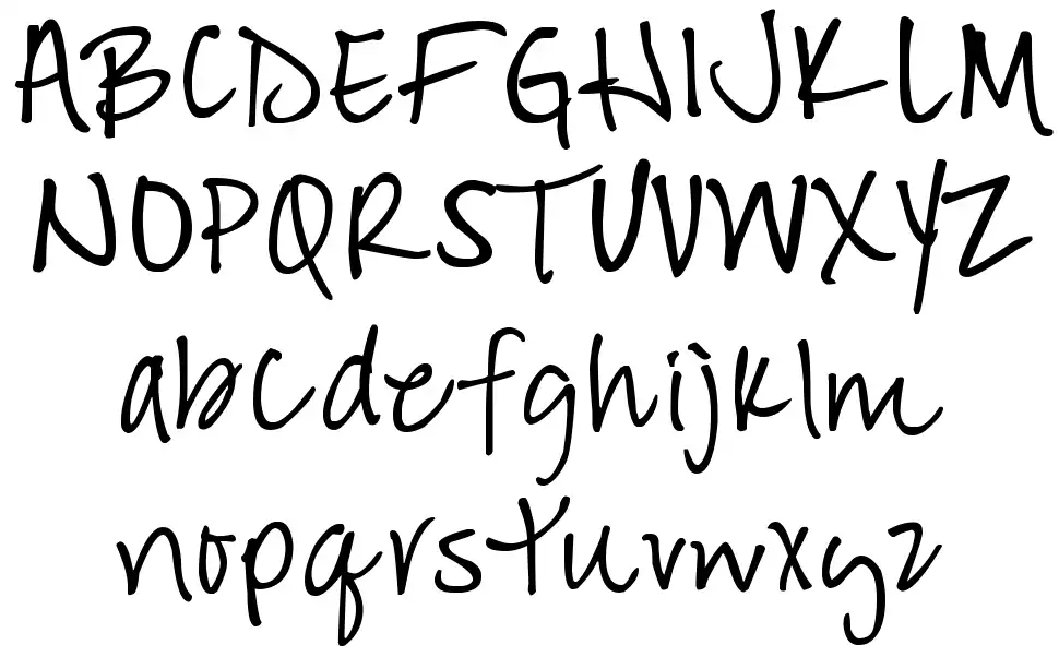 Hand of Hee font by Kristi Smith | FontRiver