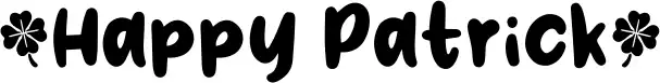 Happy Patrick font by Khurasan | FontRiver