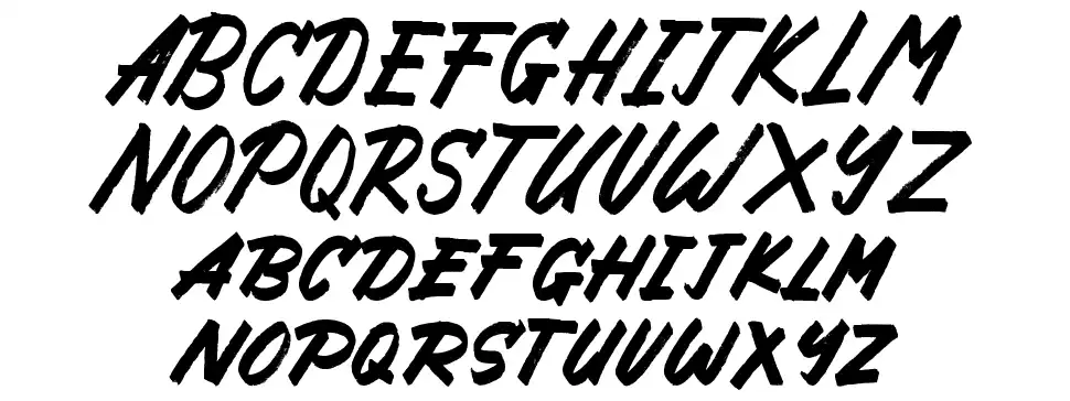 Hard Brush font by Azetype Studio | FontRiver