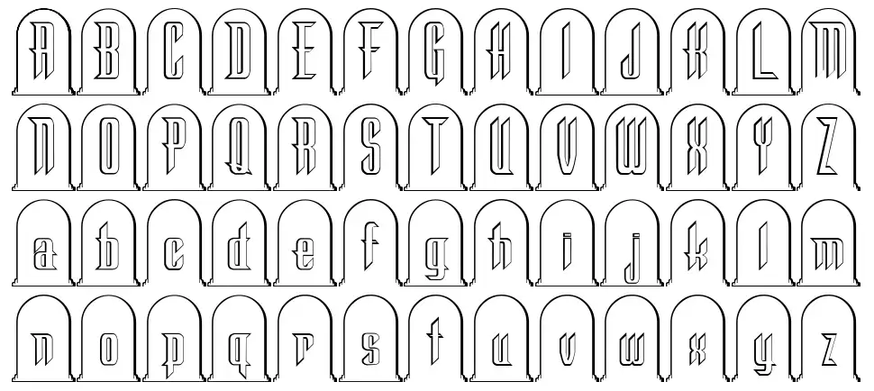 Headstone font by Audio Electric Systems | FontRiver
