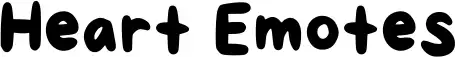 Heart Emotes font by HeartEmotes | FontRiver