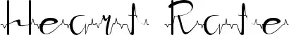 Heart Rate font by Harjuno Kristanto | FontRiver