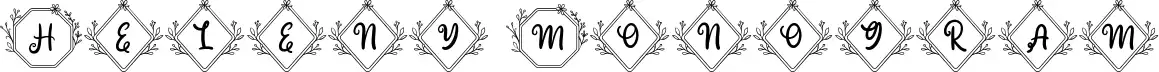 Heleny Monogram font by Attype Studio | FontRiver