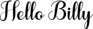 Hello Billy font by Skinny Type | FontRiver