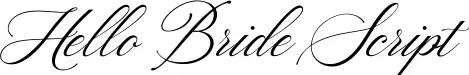 Hello Bride Script font by 50Fox Studio | FontRiver