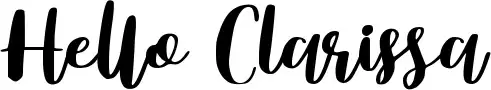 Hello Clarissa font by Mengulirpena | FontRiver