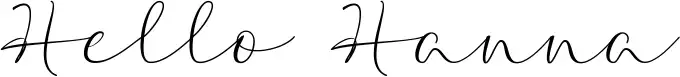 Hello Hanna font by Canoute Creative | FontRiver