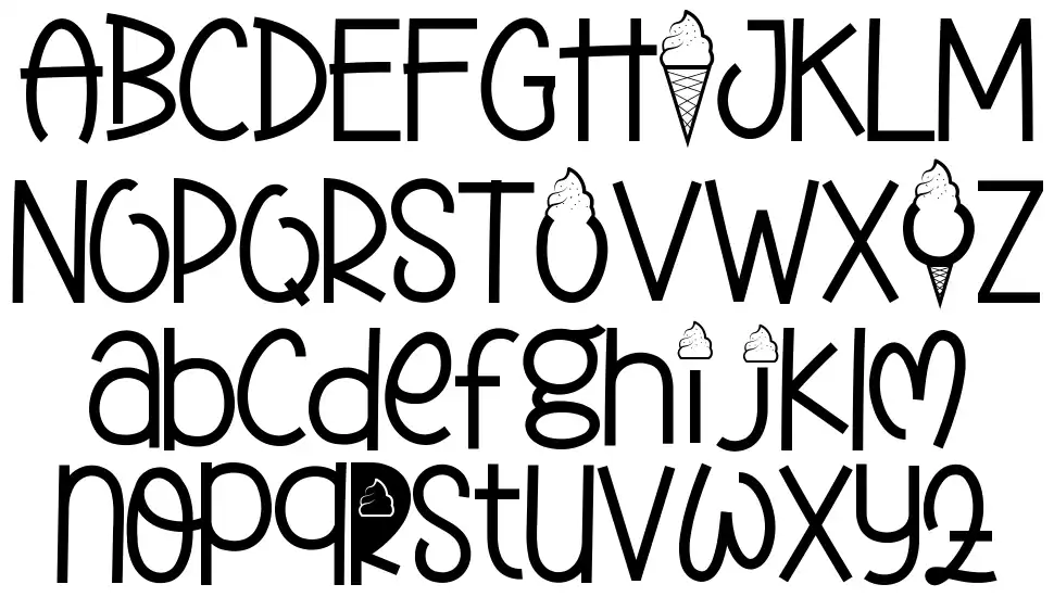 Hello Ice Cream font by Noah Type | FontRiver