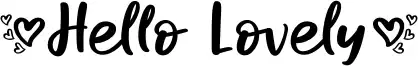 Hello Lovely font by nailetter | FontRiver