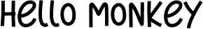 Hello Monkey font by Andi Moz | FontRiver