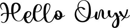 Скачать Шрифт Hello Onyx Бесплатно
