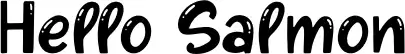 Hello Salmon font by BrandSemut | FontRiver