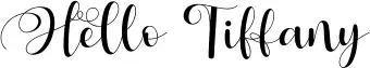 Hello Tiffany font by HIRO std | FontRiver