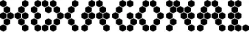 Hexagonal font by weknow | FontRiver
