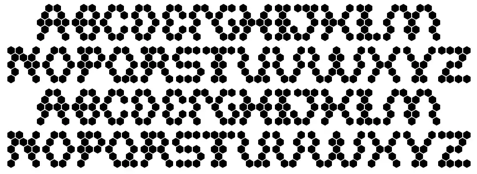 Hexagonal font by weknow | FontRiver