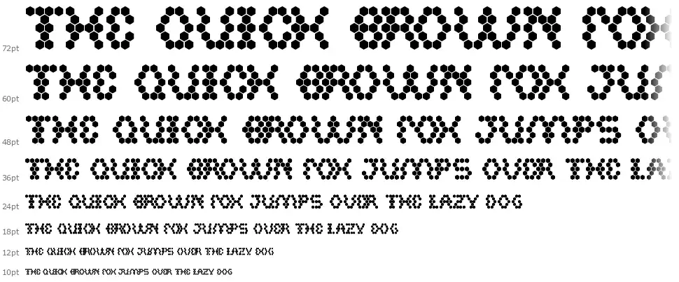 Hexagonal font by weknow | FontRiver