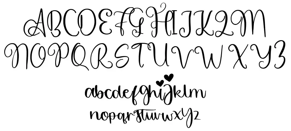 Hey lovely font by Mariyana | FontRiver