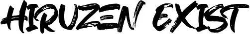 Hiruzen Exist font by StringLabs - stringlabscreative.com | FontRiver