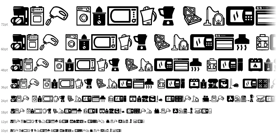 Home Appliances font by Woodcutter | FontRiver