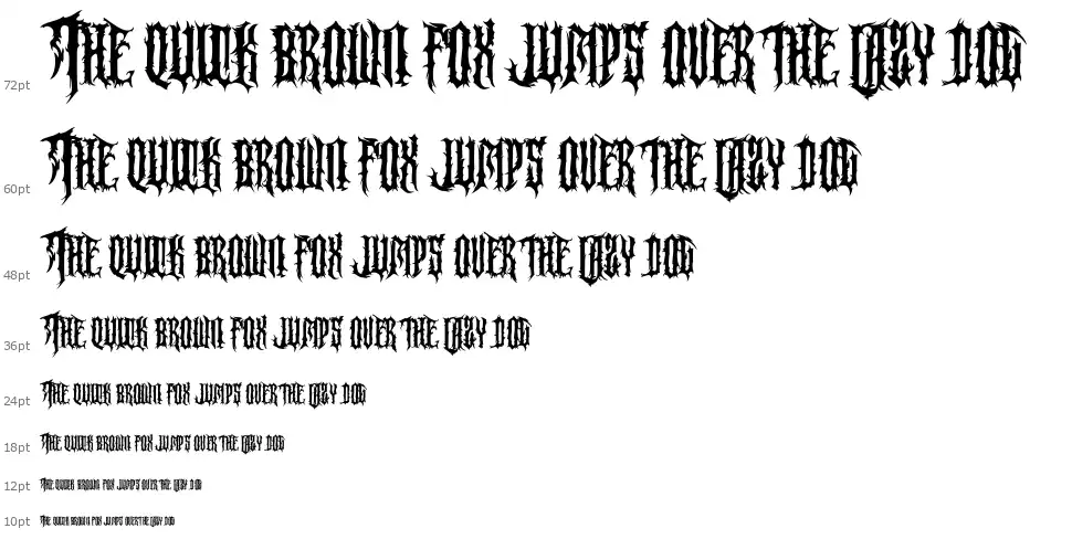 Horror Korpus font by Måns Grebäck | FontRiver