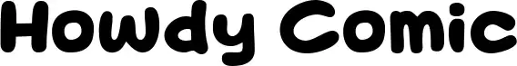 Howdy Comic font by Khurasan | FontRiver