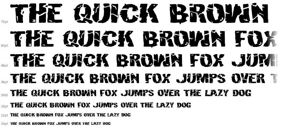 Fuente Hulkbusters diseñada por Iconian Fonts