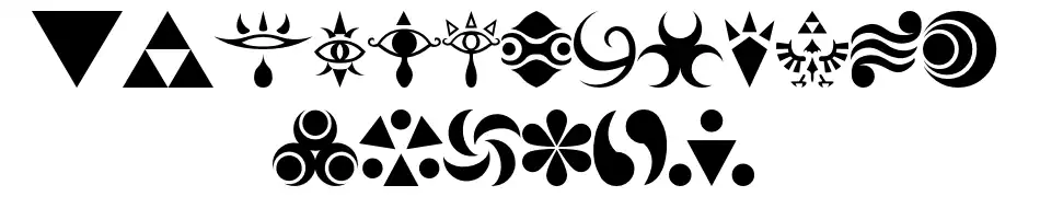 Hylian Symbols font by mdta | FontRiver