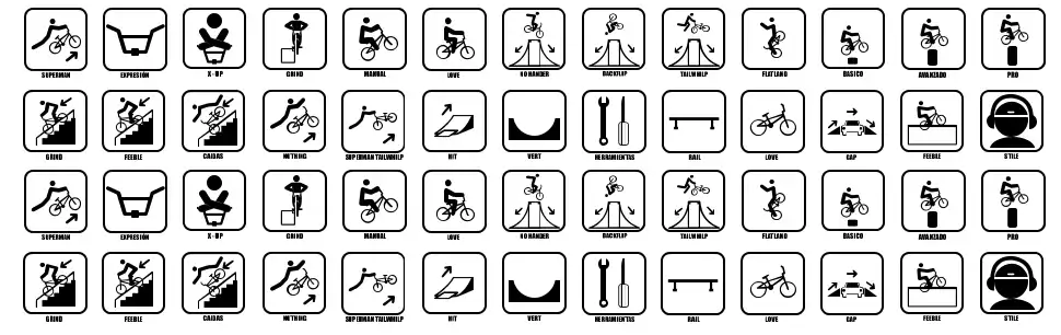 Icono BMX font by Rasdesign - FontRiver