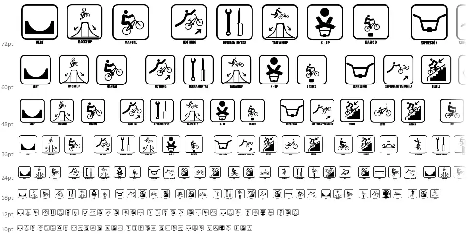 Icono BMX font by Rasdesign | FontRiver